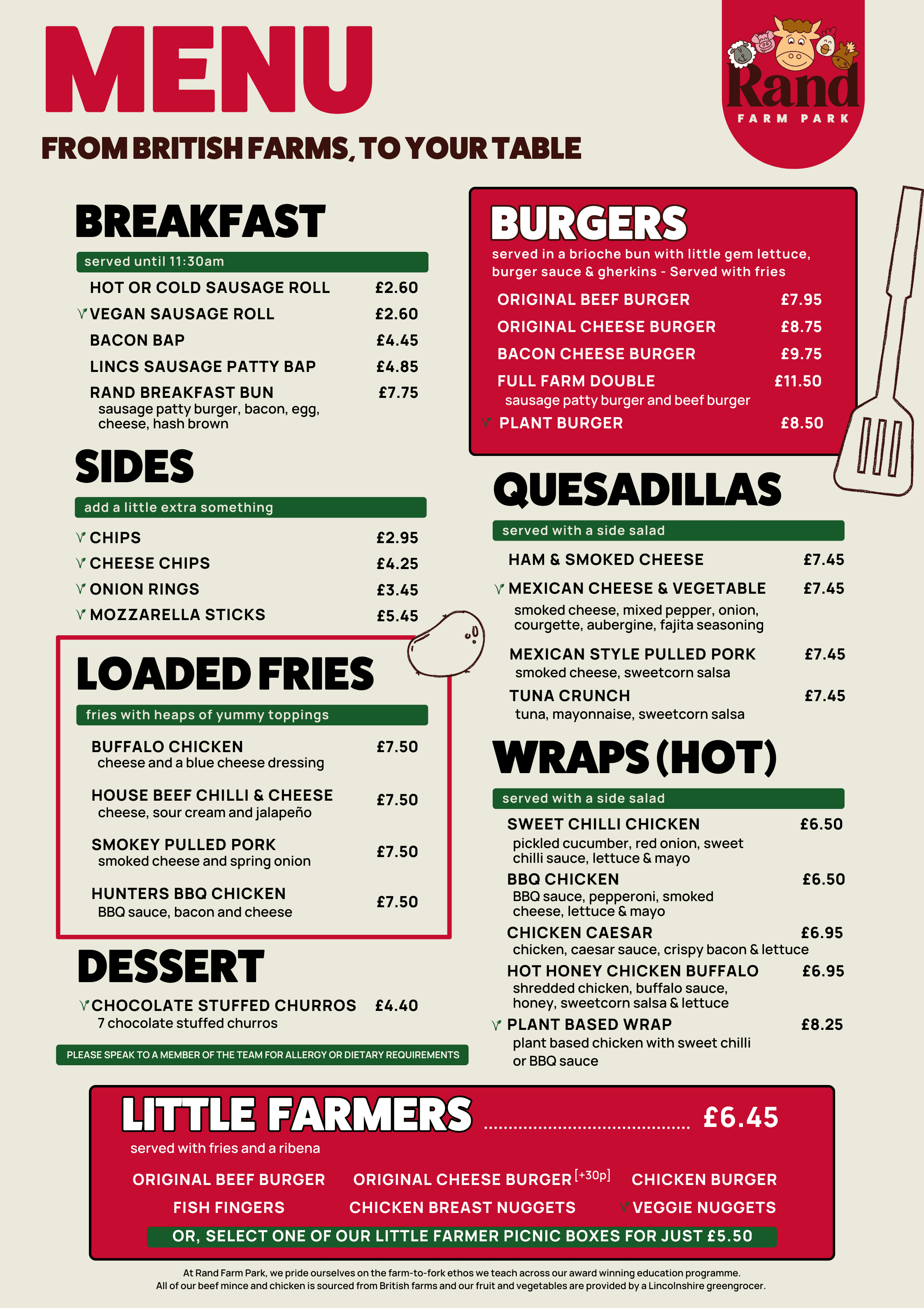 Food and Drink | Rand Farm Park